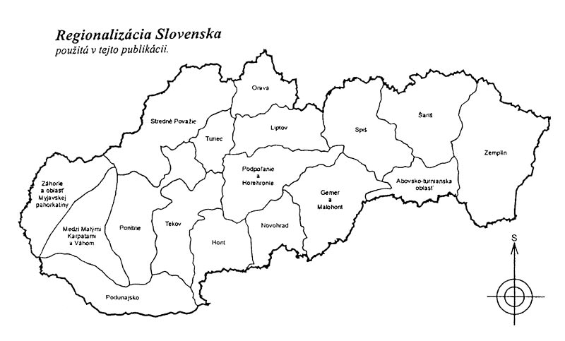 Panoráma.sk - Mapa regiónov Slovenska - ukážka z knihy Tradičná kultúra ...